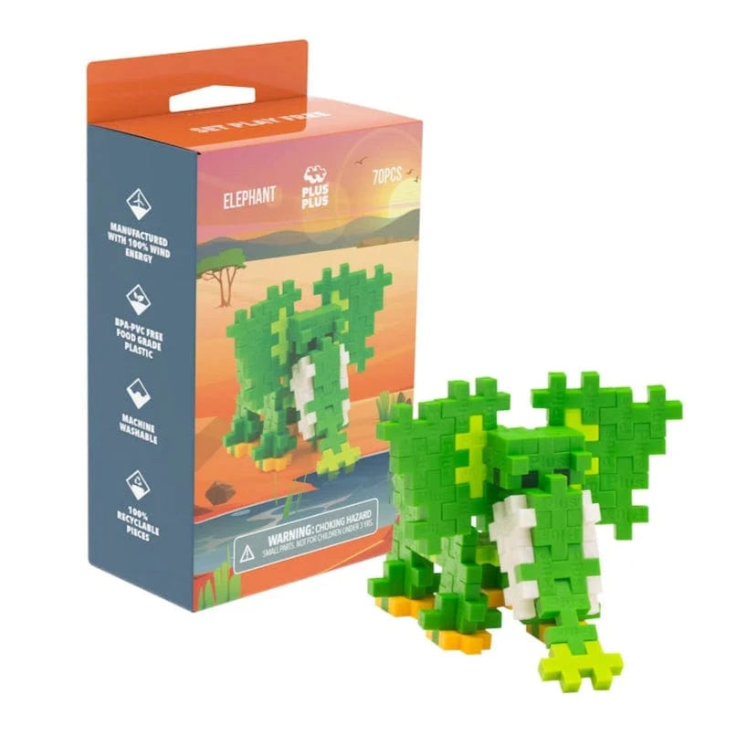 Plus Plus - Emerald Elephant – Timeless Toys Chicago
