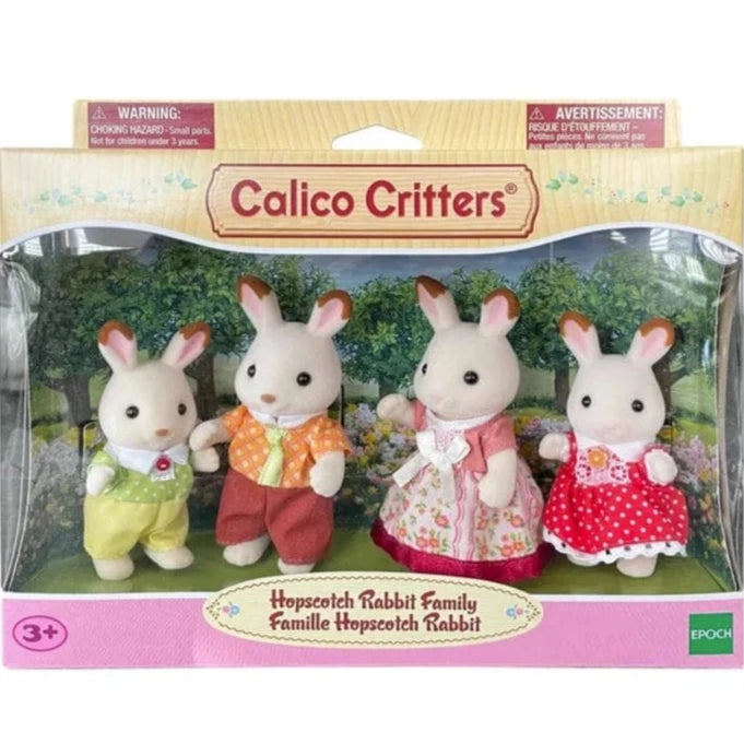 Calico Critters - Chocolate Rabbit Family – Timeless Toys Chicago
