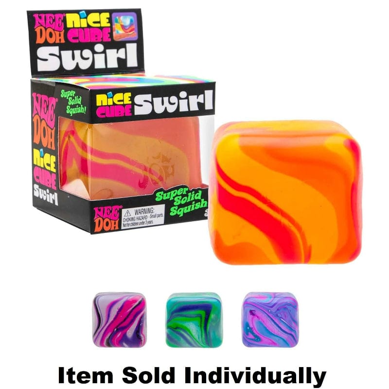 NeeDoh - Nice Cube Swirl (Assorted Colors) – Timeless Toys Chicago